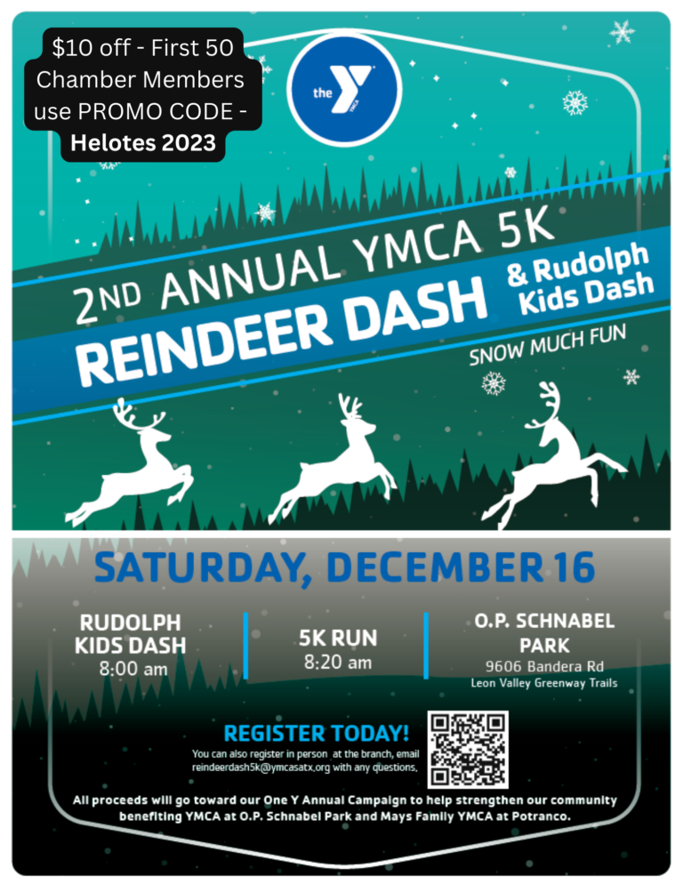 2nd Annual YMCA 5K Reindeer Dash & Rudolph Kids Dash - Helotes Chamber ...