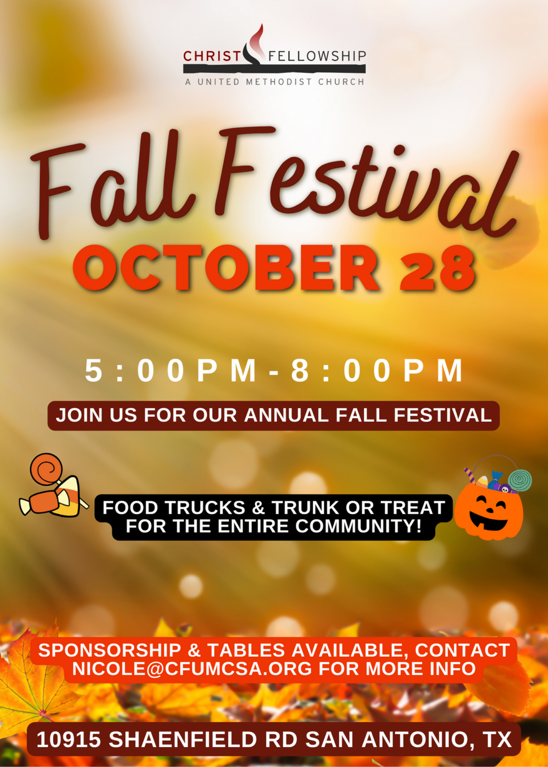 Christ Fellowship Fall Festival - Helotes Chamber of Commerce
